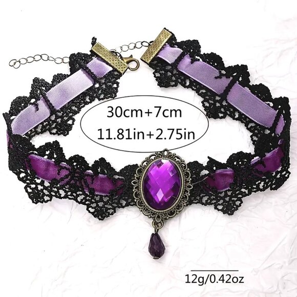 Choker Necklace | Jewelry | Lace Choker Necklace Sexy Jewel Goth Rave ...